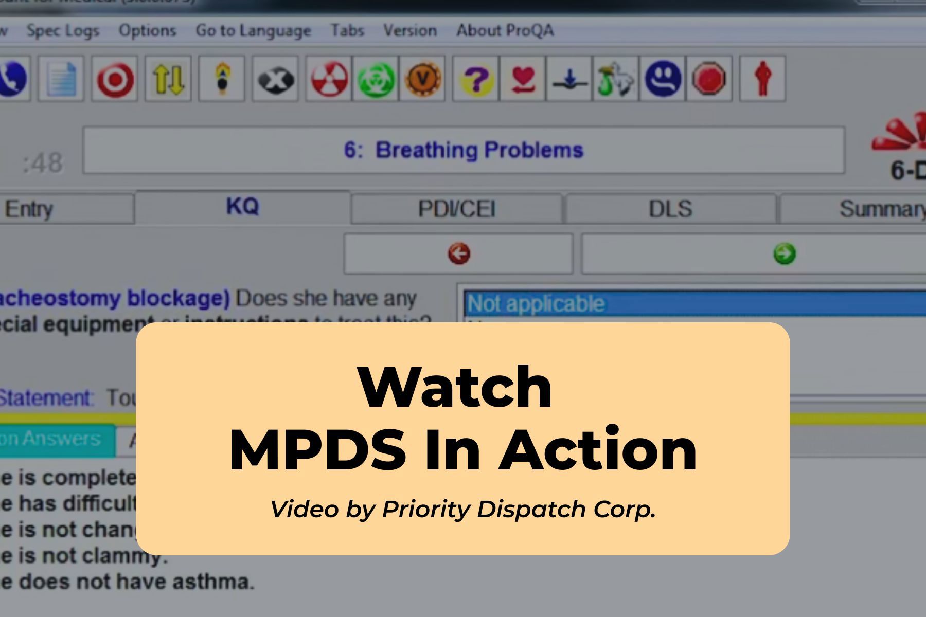 Medical Priority Dispatch System (MPDS)